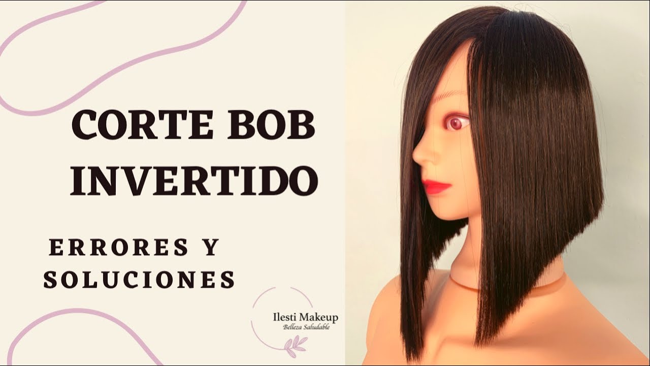 Como cortar en un cabello muy liso un corte estilo bob invertido - YouTube