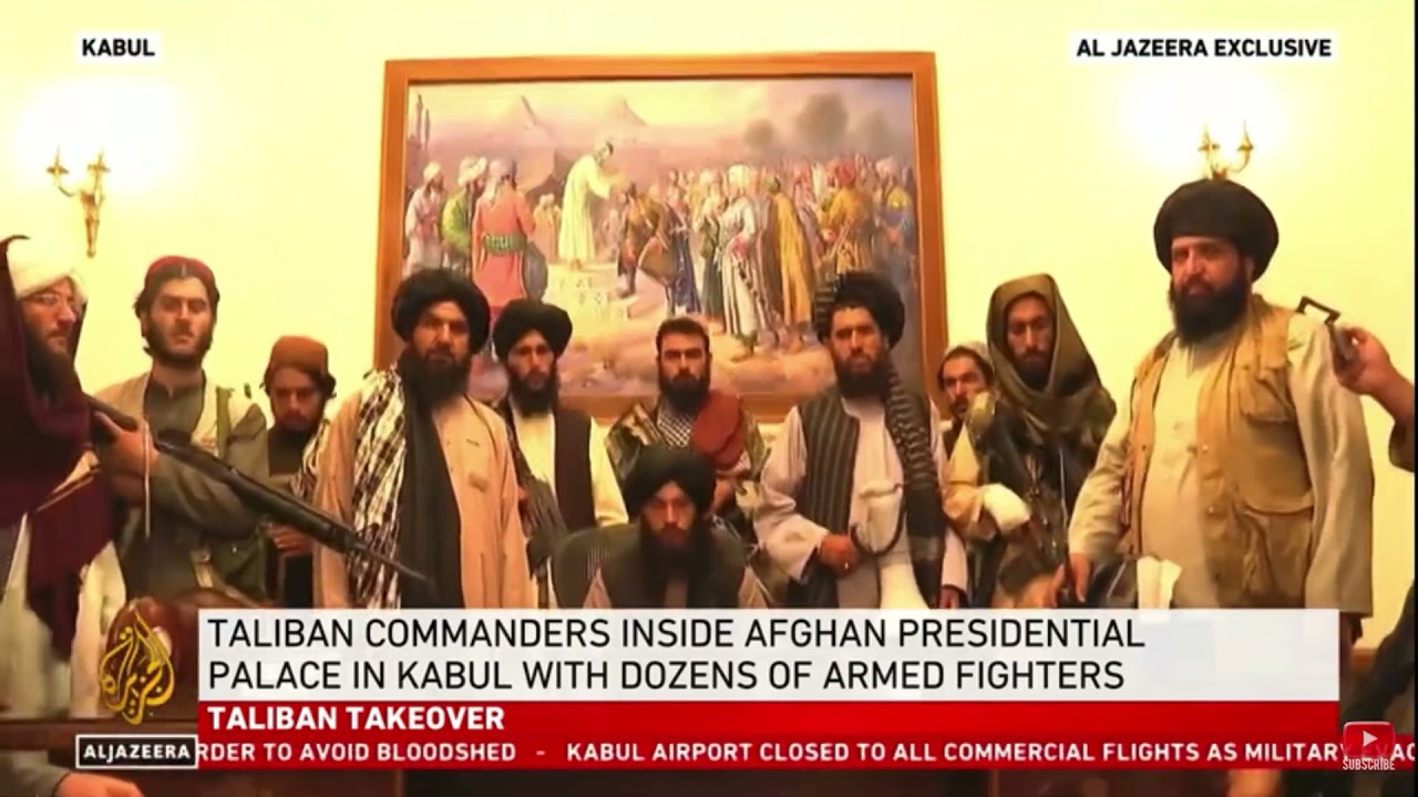 VIDEO: Taliban Enter Presidential Palace in Kabul (Al Jazeera) - YouTube