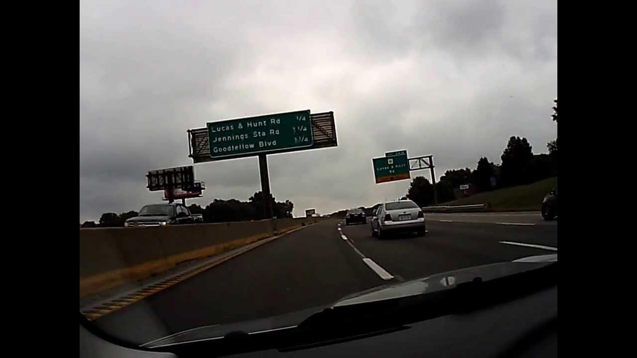 escort max radar detector front facing radar from onramp - YouTube