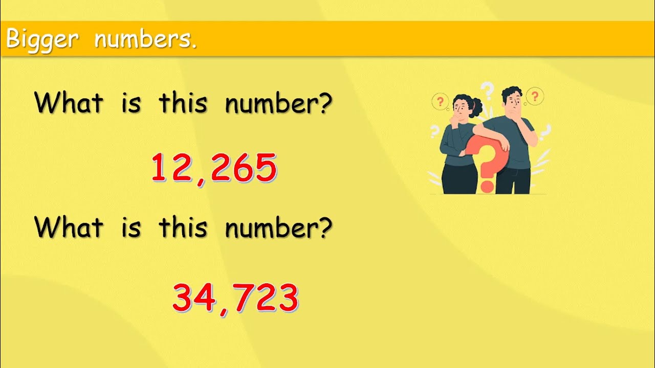 How do you say really big numbers? Conversation for grade 1. - YouTube