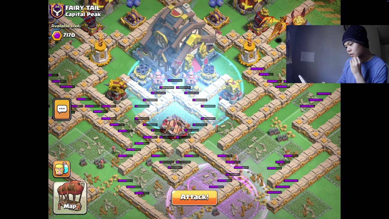 Global Rank 1 Clan Capital: 6420 Trophies - YouTube