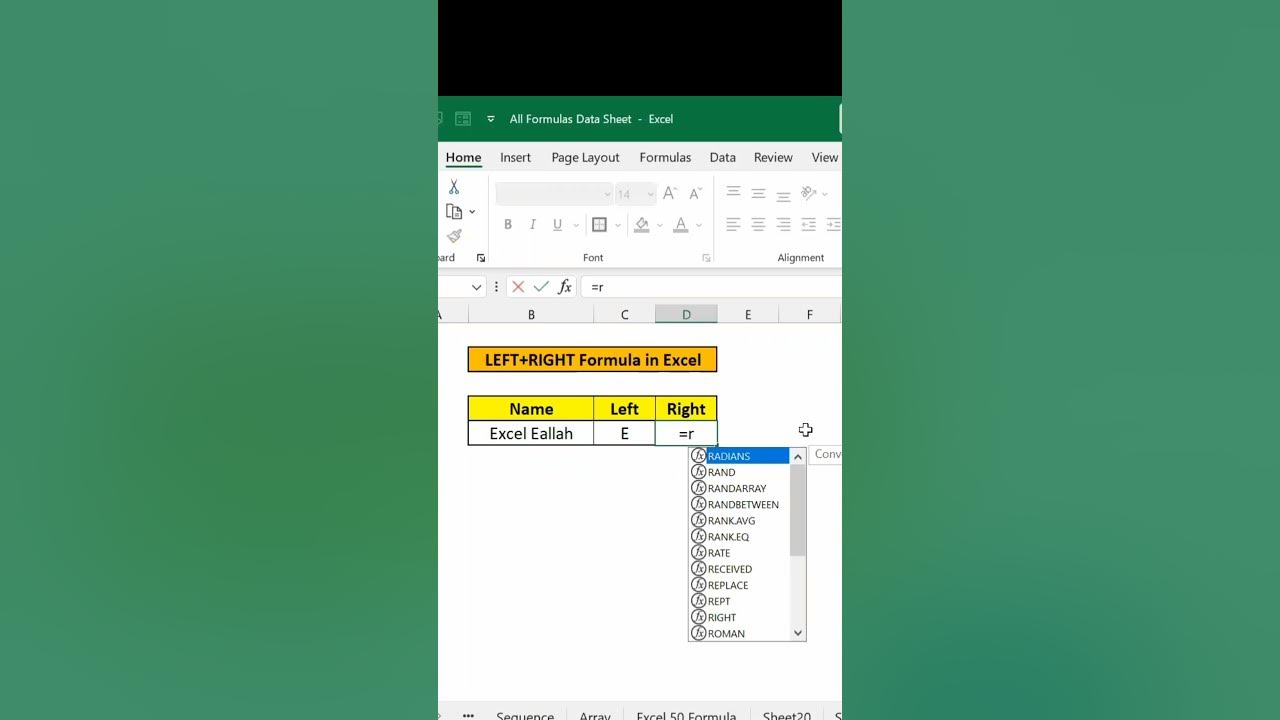 Quickly find Left and Right text in Excel | Use Left function | Use Right function in Excel # ...