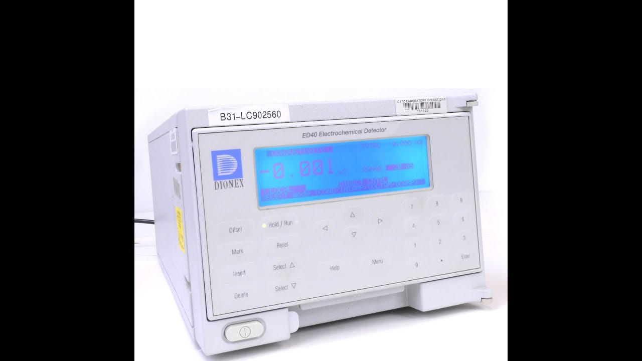 Dionex ED40-1 Electrochemical Detector - YouTube