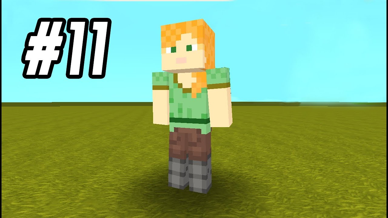 Mini world - how to make minecraft skin girl - YouTube