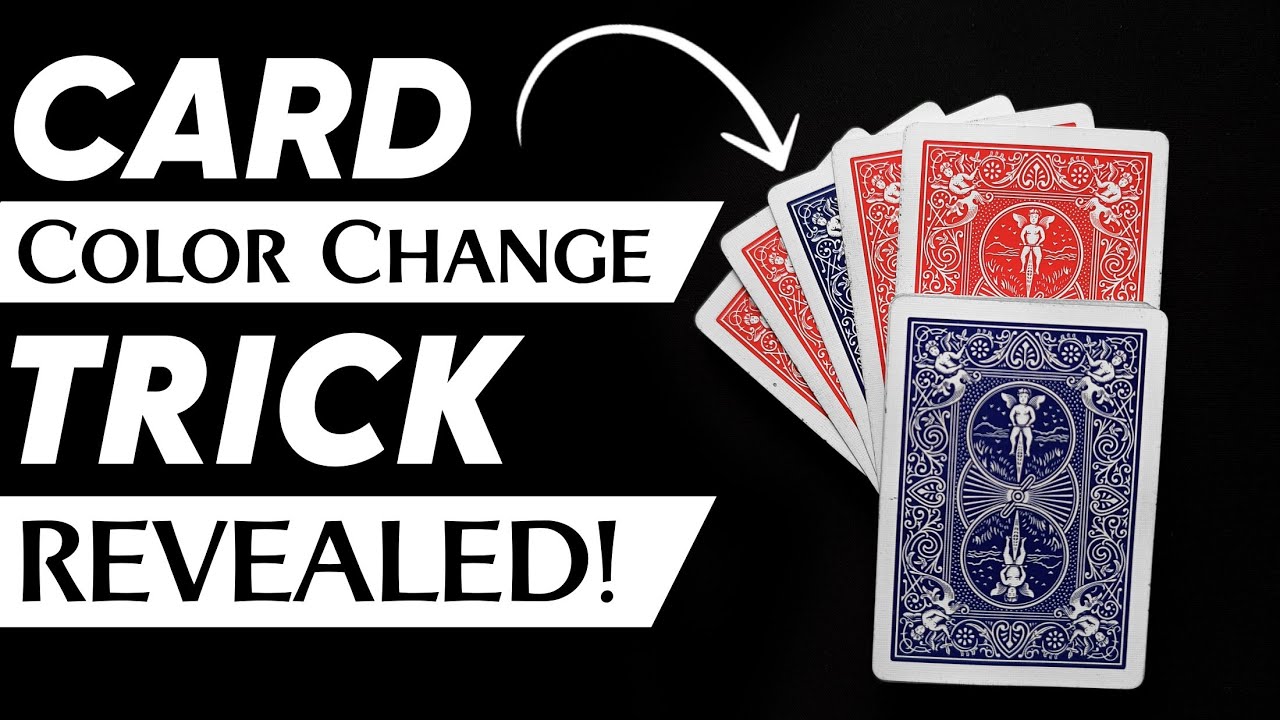 CRAZY COLOR CHANGING CARD TRICK REVEALED! Selection Changes Color In ...