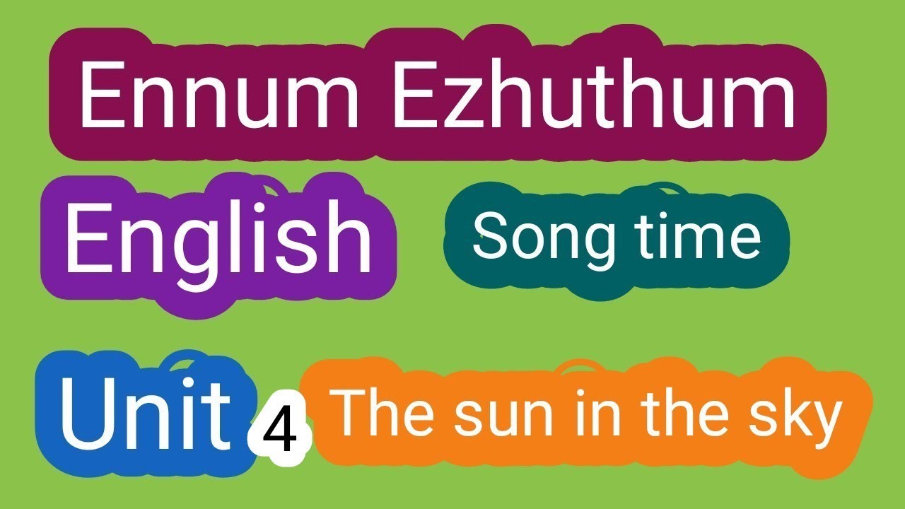 The sun in the sky/Ennum Ezhuthum/English/ Song time/ - YouTube
