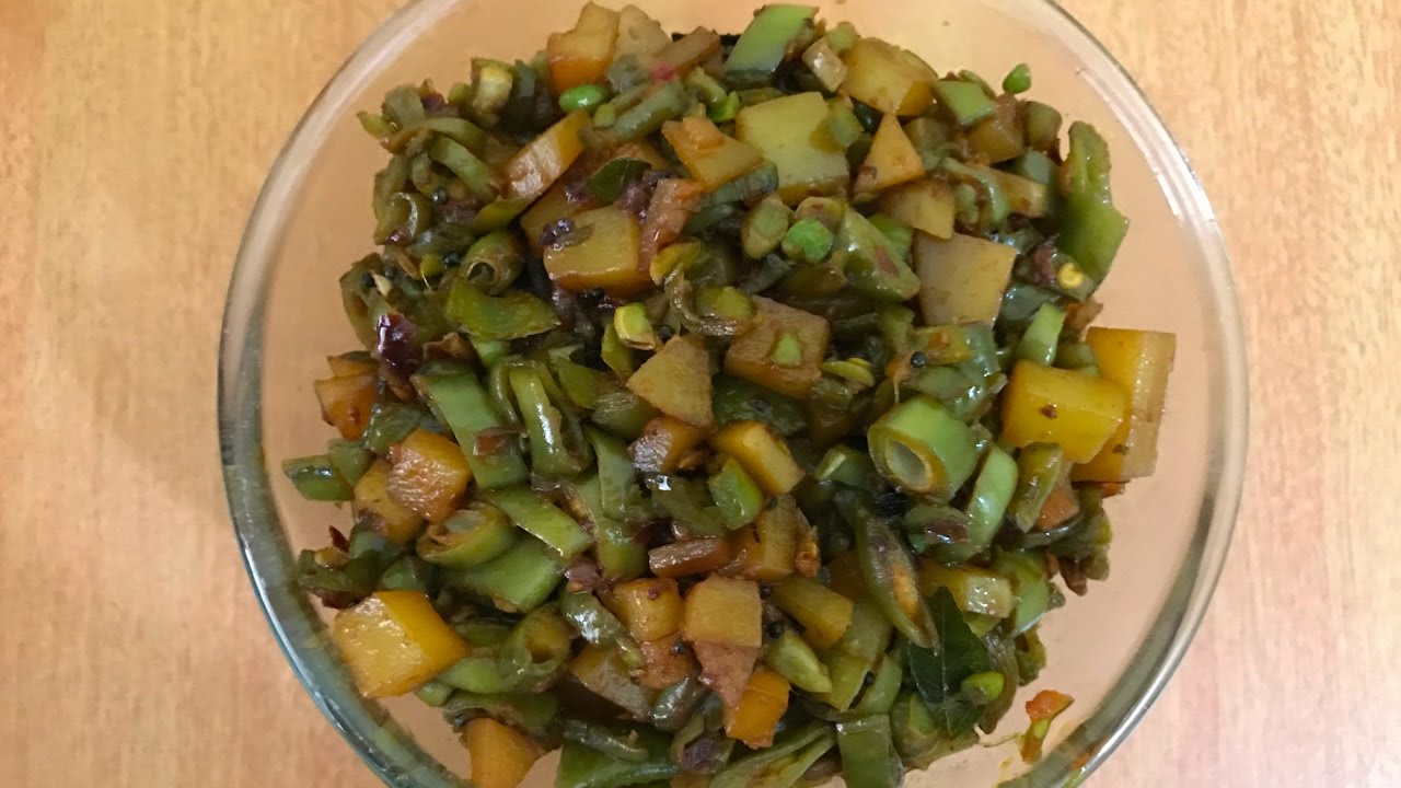 Amarakka Urulakizhangu Mezhukkupuratti ( Broad Beans Potato Stir Fry ...