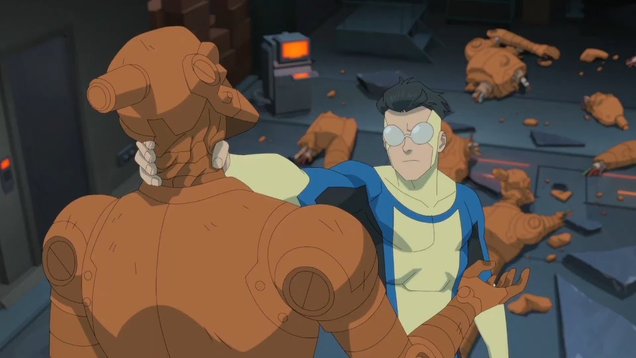 Invincible 3x07 Rex Death Scene Invincible Kills Rex HD Invincible ...