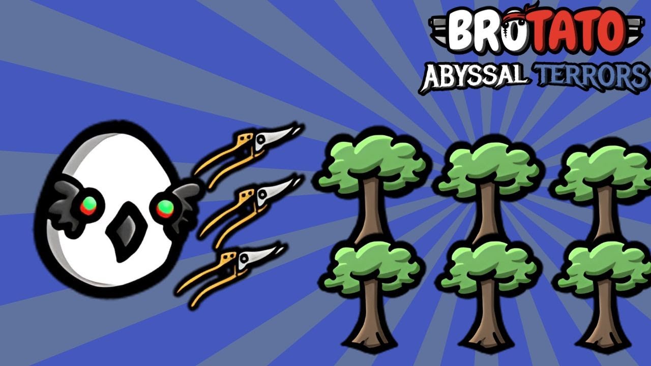 We Must Save the Trees as the Cryptid | Brotato Abyssals Terros DLC ...