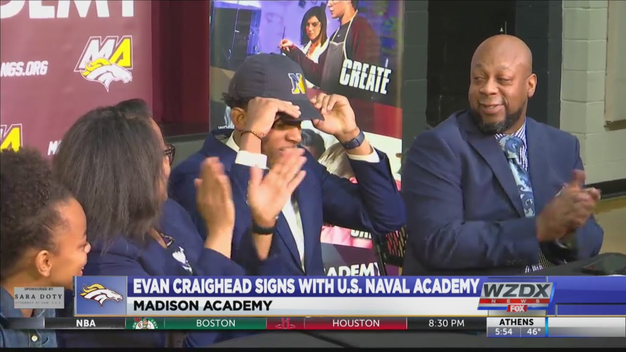 Evan Craighead signs NLI to play football with the U.S. Naval Academy ...