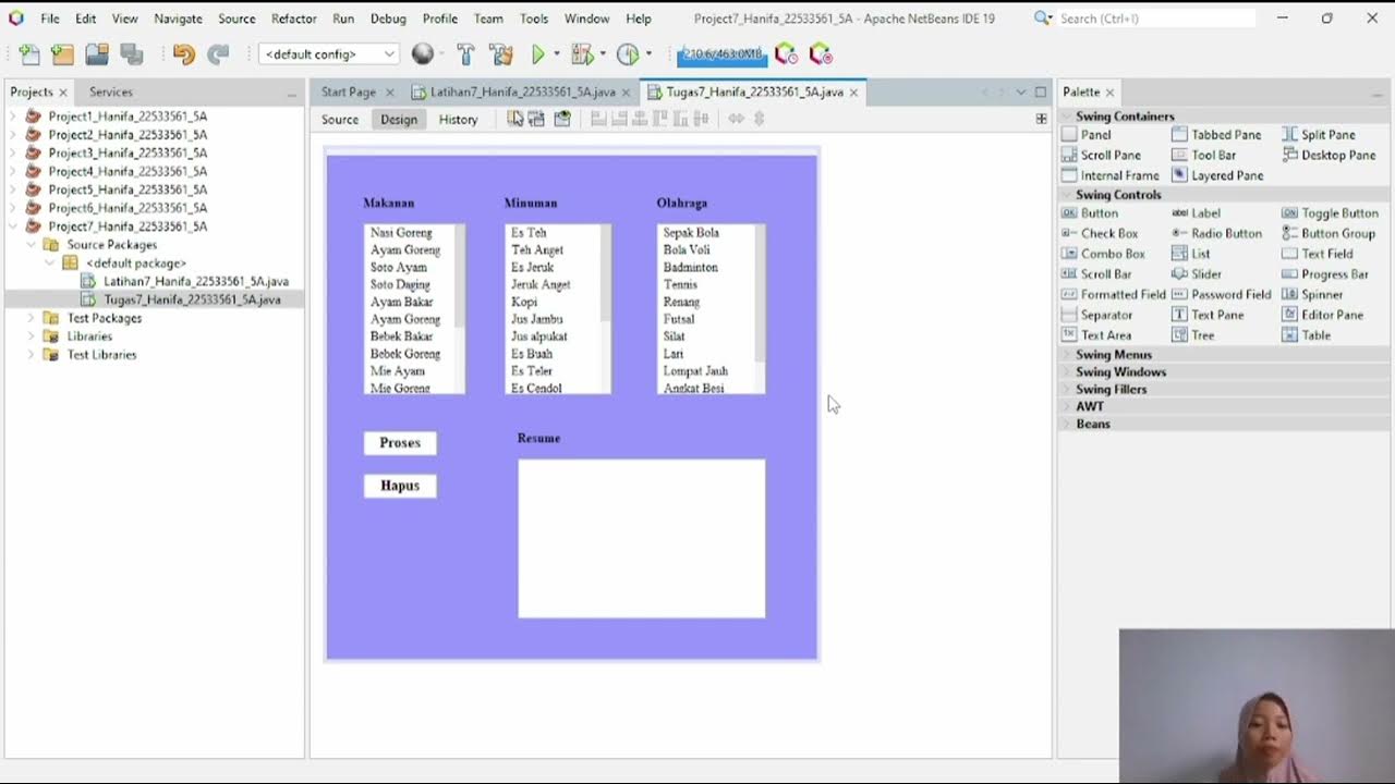 Tugas Materi 6_List dan Scroll Pane - YouTube