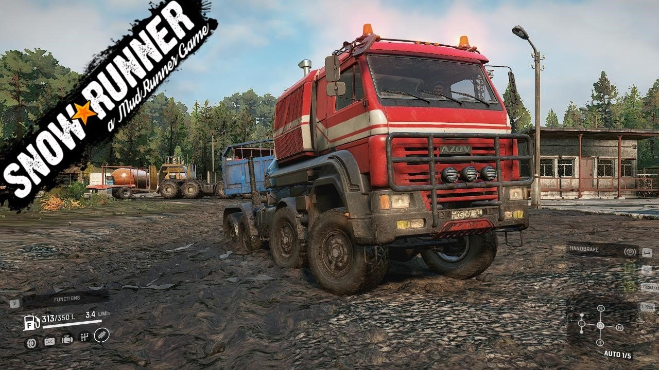 SnowRunner Contest Cement Delivery Taymyr Zimnegorsk - YouTube