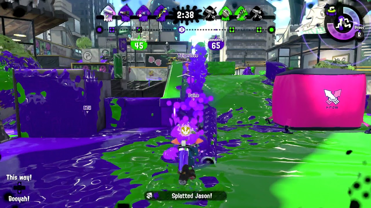 SPLAT ROLLER IS AMAZING!!! - Splatoon 2 Gameplay (Tower Control) - YouTube