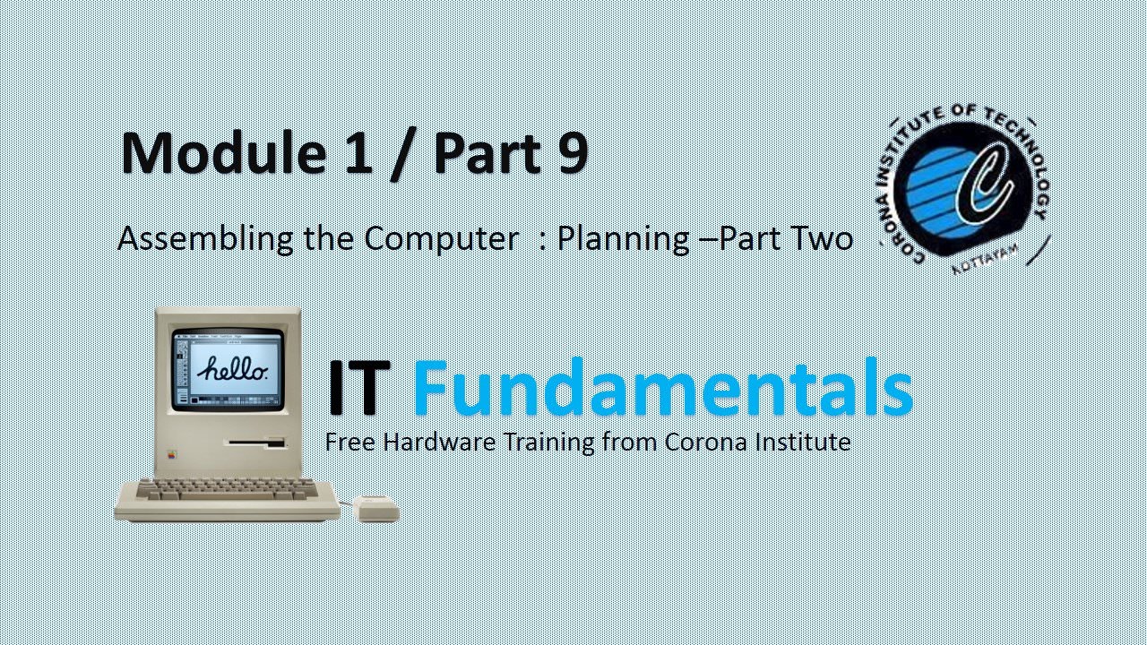 Part 8 : Computer Assembling -Planning Part Two - YouTube