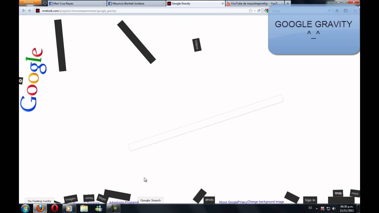 google gravity - YouTube