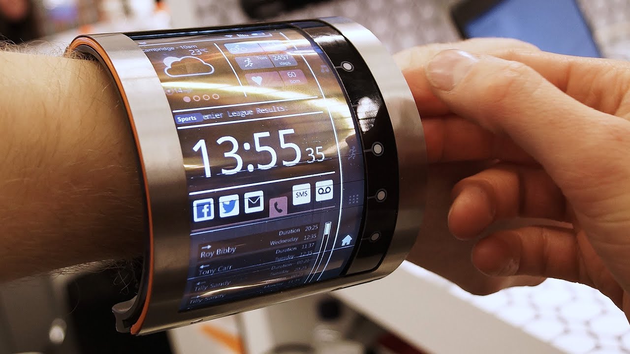 New technology Wearable OLCD concept Flexible OLED - YouTube