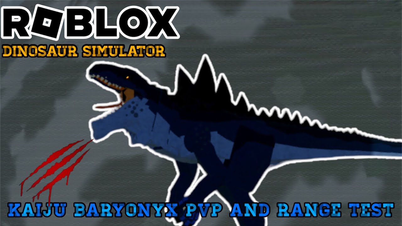 ROBLOX DINOSAUR SIMULATOR | KAIJU BARYONYX PVP AND RANGE TEST! - YouTube