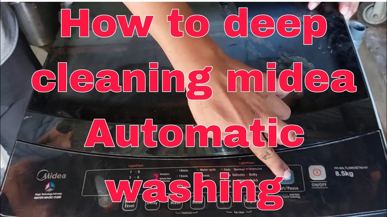 How to deep cleaning Midea Automatic washing - YouTube