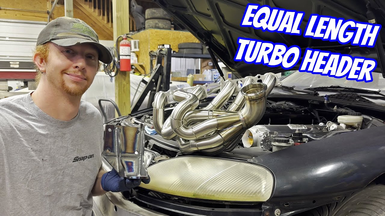 Building My First Equal Length Turbo Header for My SC300 Project - YouTube