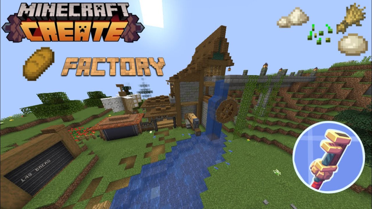 Building Minecraft Bread Factory Using Create Mod - YouTube