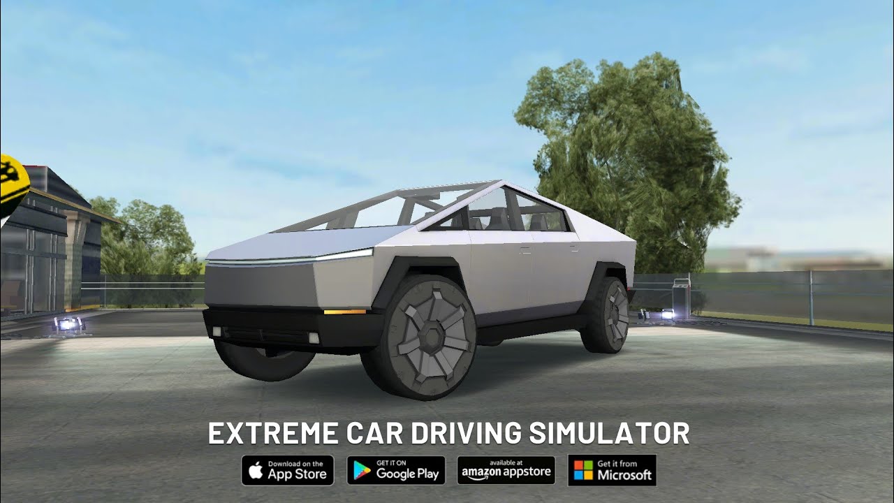 Driving Tesla Cybertruck.Extreme Car Driving Simulator! - YouTube