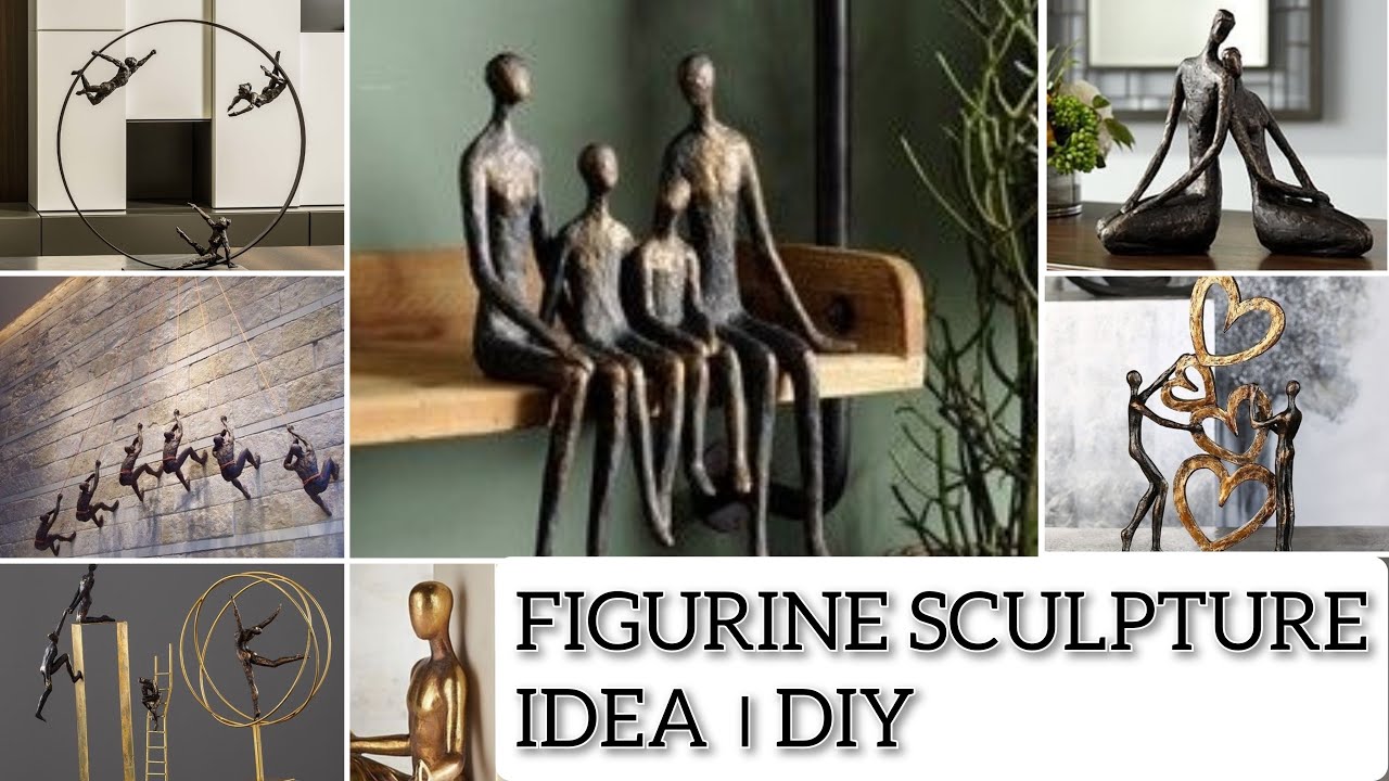 Figurine Sculpture Idea || Diy Easy Sculptures - YouTube