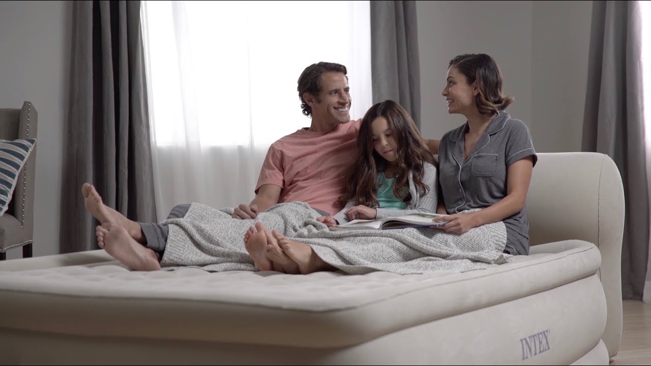 introducing intex headboard airbed by softiehk - YouTube