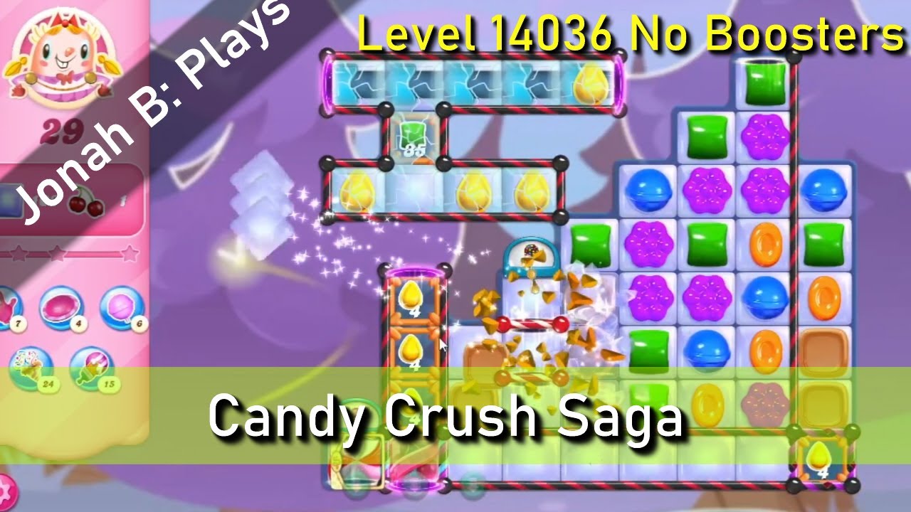 Candy Crush Saga Level 14036 No Boosters - YouTube