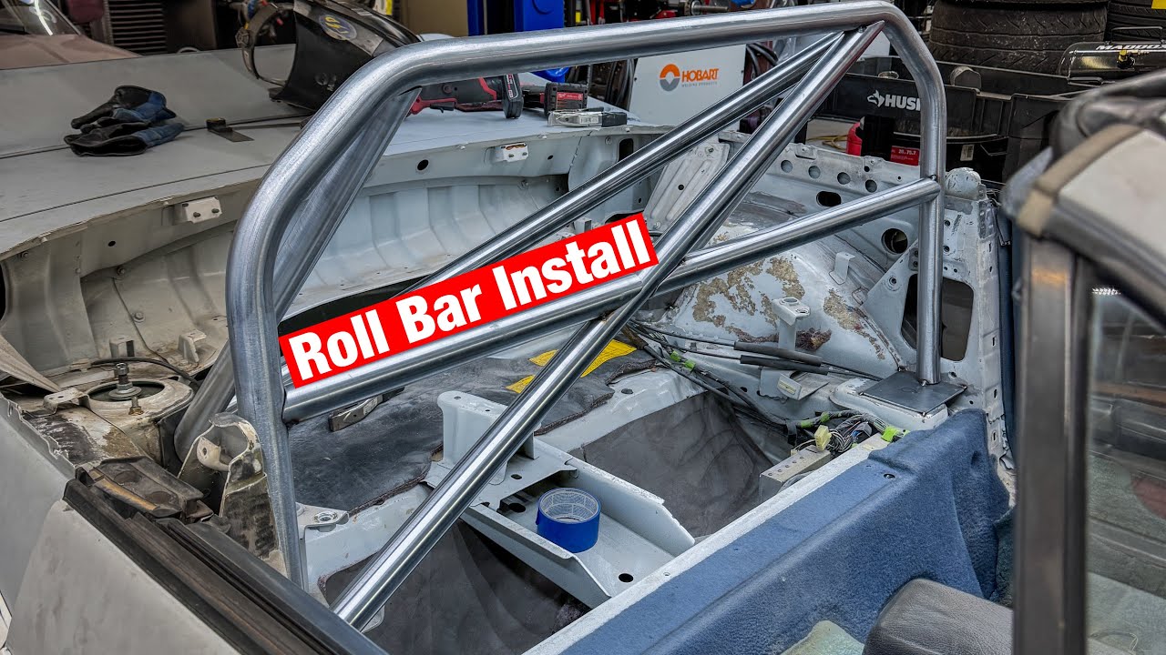 Pandemic FC RX7 Gets a Custom Roll Bar - YouTube