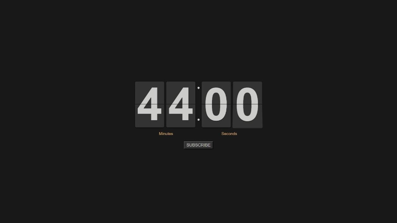 44 Minute Countdown Timer ⏳ - YouTube