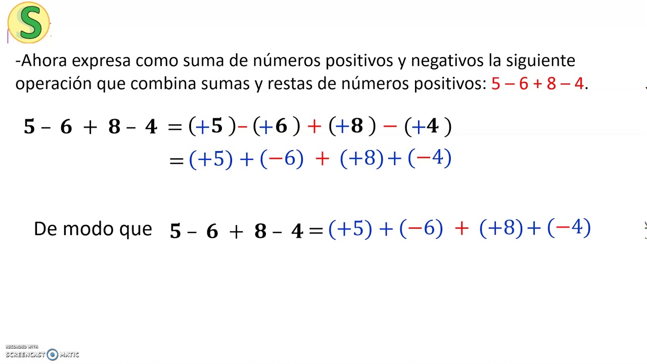 Suma Y Resta De Números Positivos Y Negativos – IYDRNT
