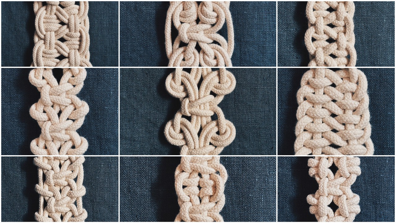 NEW 9️⃣ Macrame PATTERNS 🔗Collection patterns by macramessage PART ...