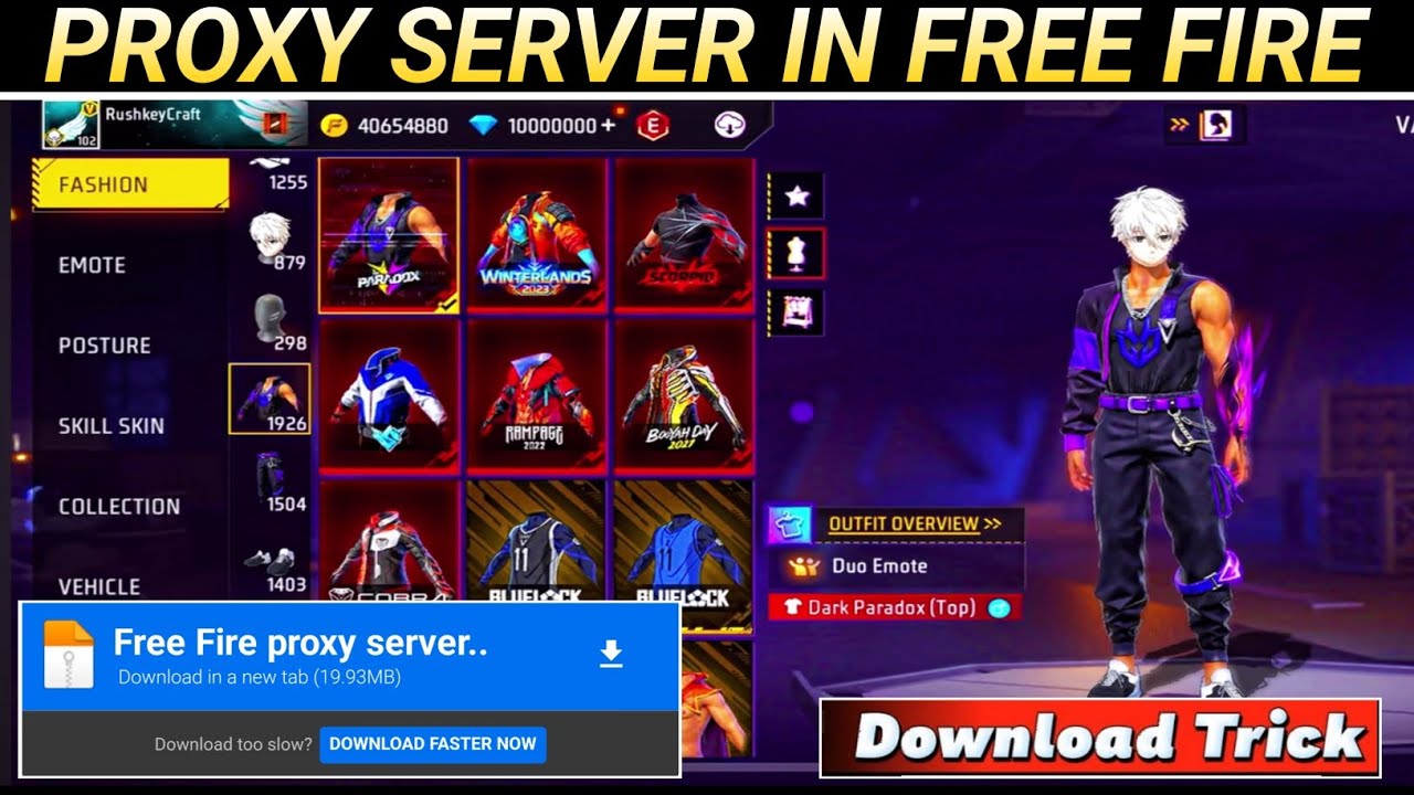 Free Fire proxy server open Android 💯|Free Fire Proxy Server Download Link | Free Fire Proxy ...