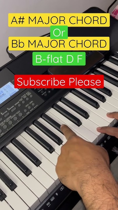 B Flat Major Chord - Learn Major Chords | Learn Music Chords Shorts ...