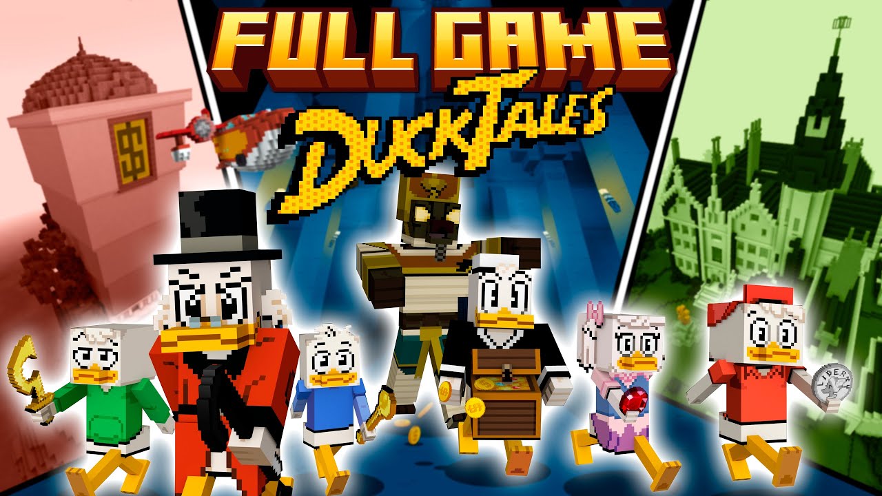 Minecraft x DuckTales - Full Gameplay Playthrough (Full Game) - YouTube