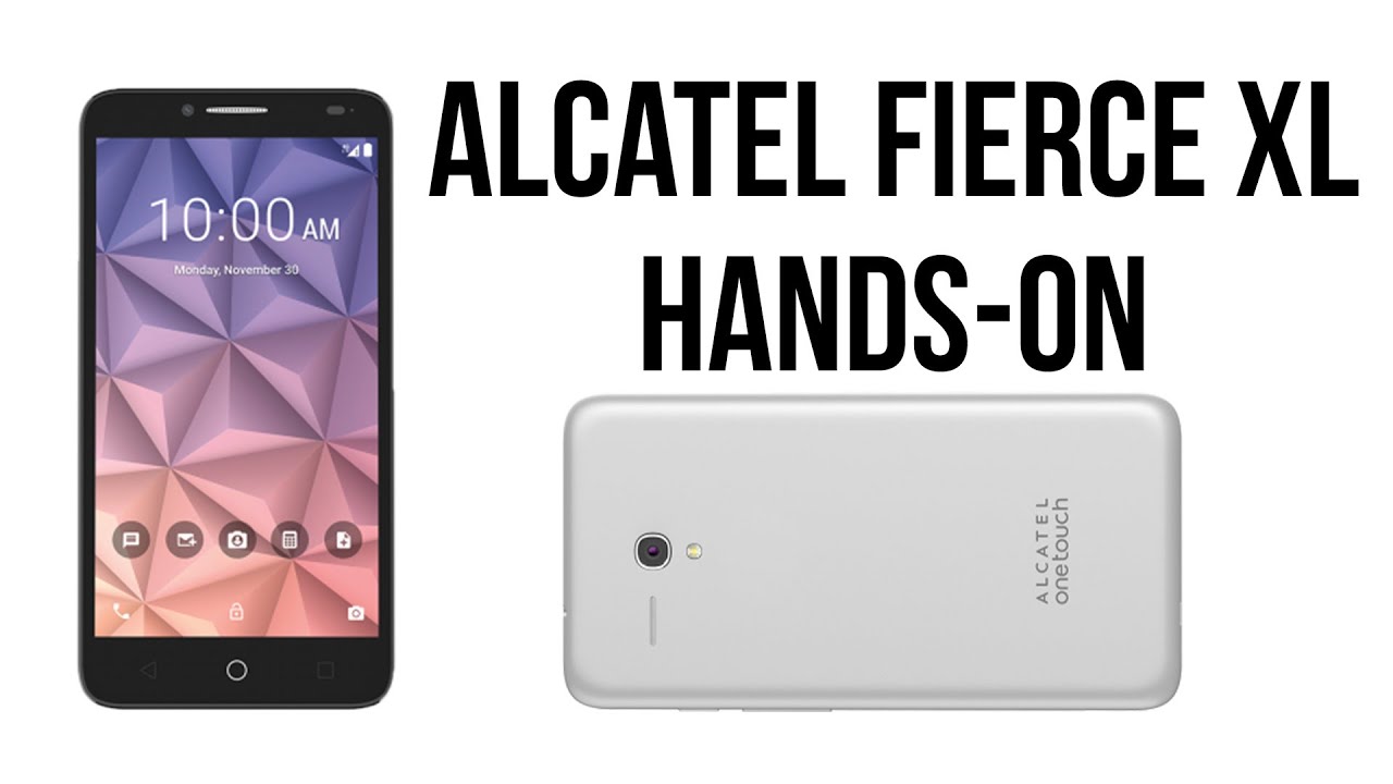 Alcatel OneTouch Fierce XL with Windows 10 hands-on - YouTube