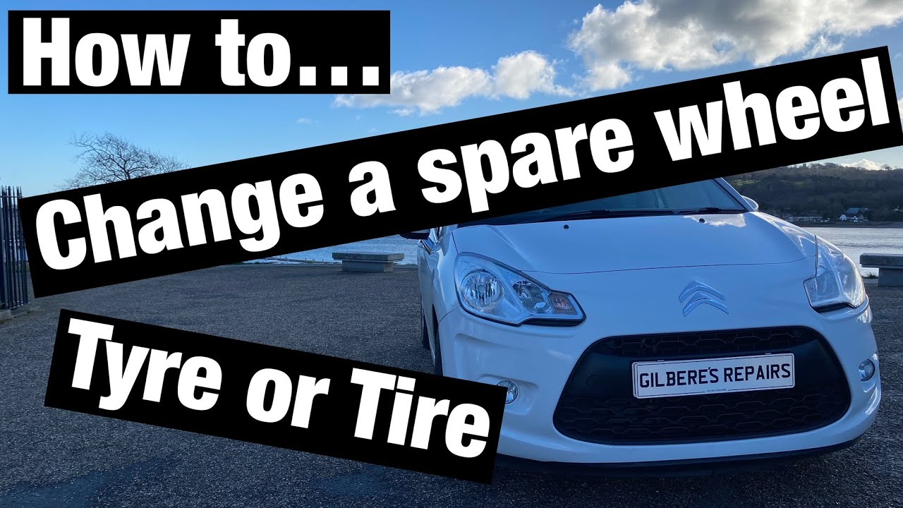 How to change a car wheel - tyre - tire - YouTube