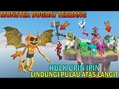MONSTER DOGDAY BISA TERBANG KEPULAU ATAS LANGIT, HULK UPIN IPIN KAGET - GTA 5 BOCIL SULTAN