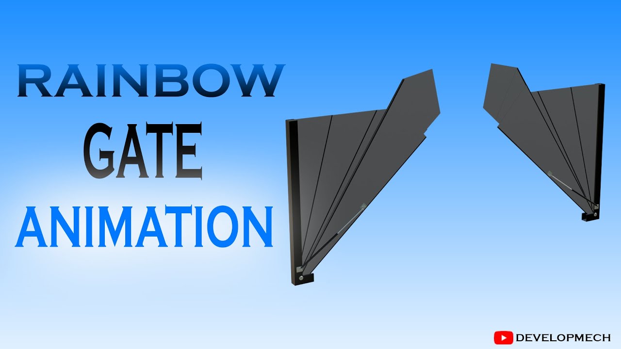 Rainbow Gate Animation | Fusion 360 Model + Blender Animation ...