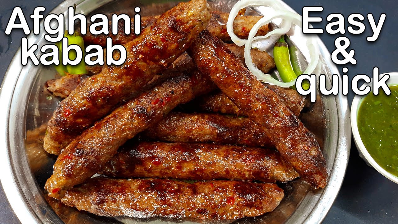 Afghani Kabab Recipe - Afghan Food Recipe - New Recipes - YouTube