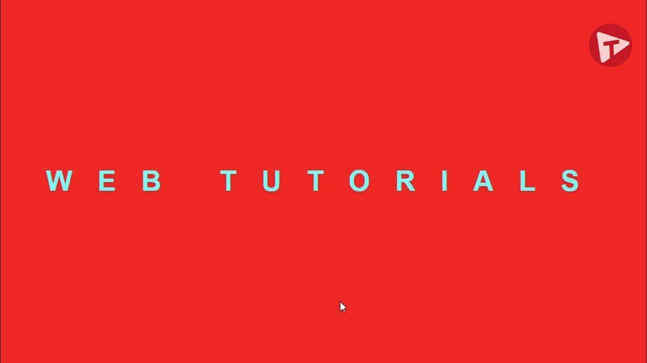 Create Letter Spacing Effect | HTML CSS and JavaScript | Source Code - YouTube