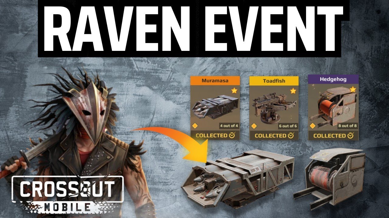 RAVEN EVENT! *NEW* Relic Muramasa, Hedgehog... • Crossout Mobile - YouTube