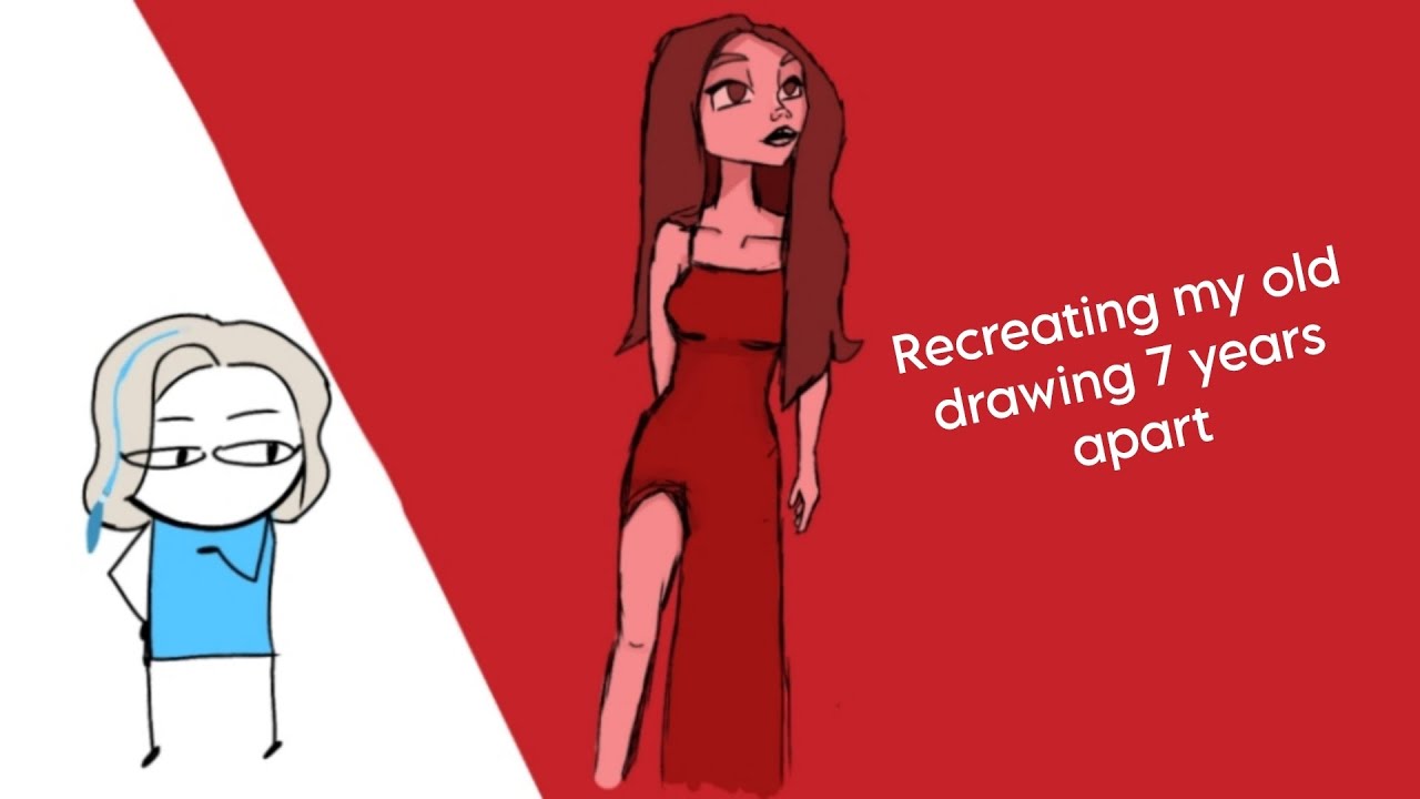 ||Recreating my old drawing 7 years apart|| - YouTube