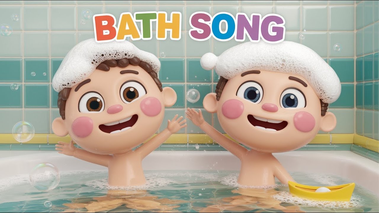Bath Song for Kids | Fun & Bubbly Nursery Rhymes - YouTube