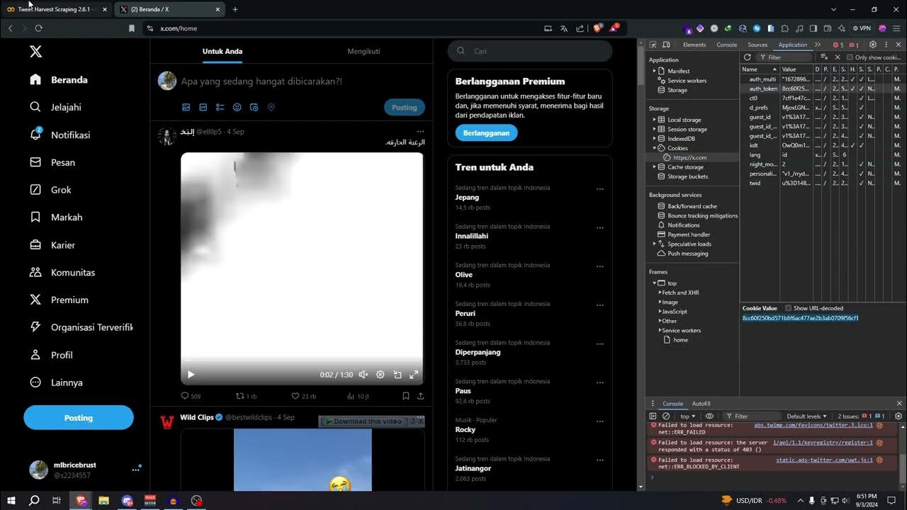 Tutorial data scrapping Twitter, menggunakan tools tweet harvest - YouTube