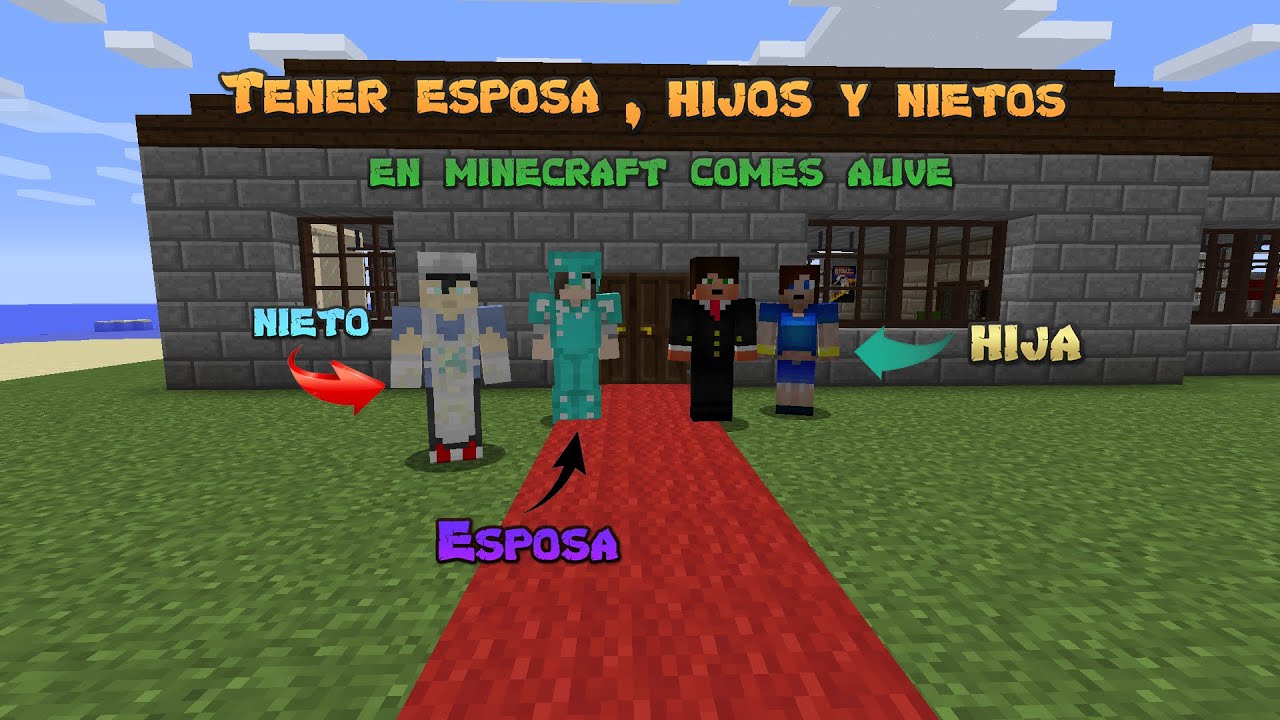 COMO TENER HIJOS Y NIETOS EN MINECRAFT COMES ALIVE 1.12.2 | RICKIMASTER - YouTube