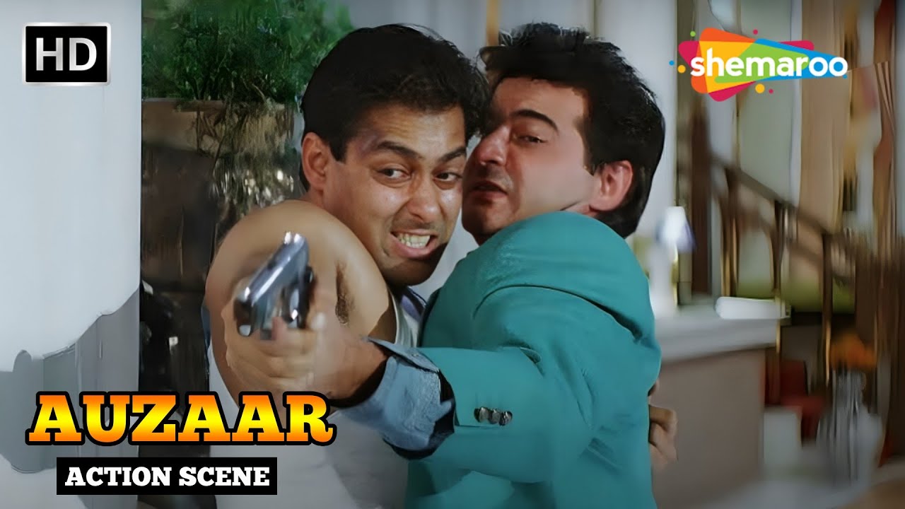 Salman Khan aur Sanjay Kapoor Action Scene | Auzaar 1997 | Bollywood ...