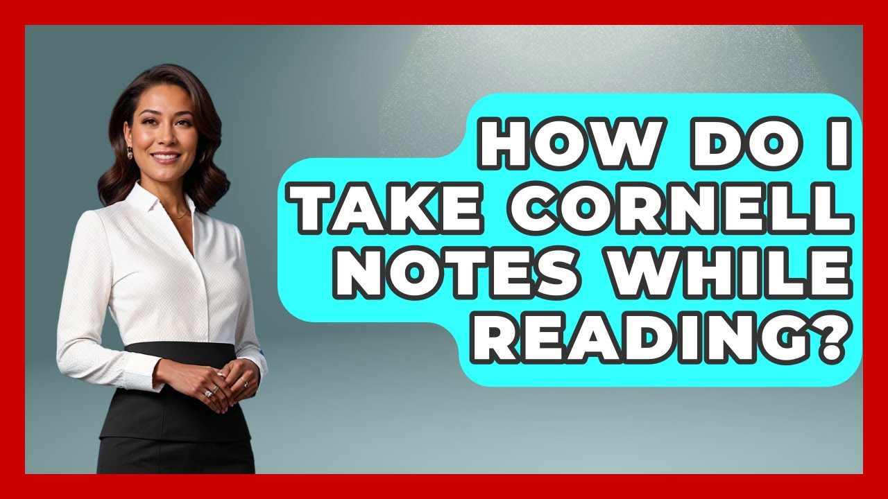 How Do I Take Cornell Notes While Reading? - Ultimate Study Hacks - YouTube