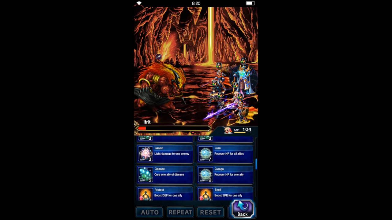 「Final Fantasy Brave Exvius」 GP04 ~ "Esper: Ifrit T2 Fight" - YouTube