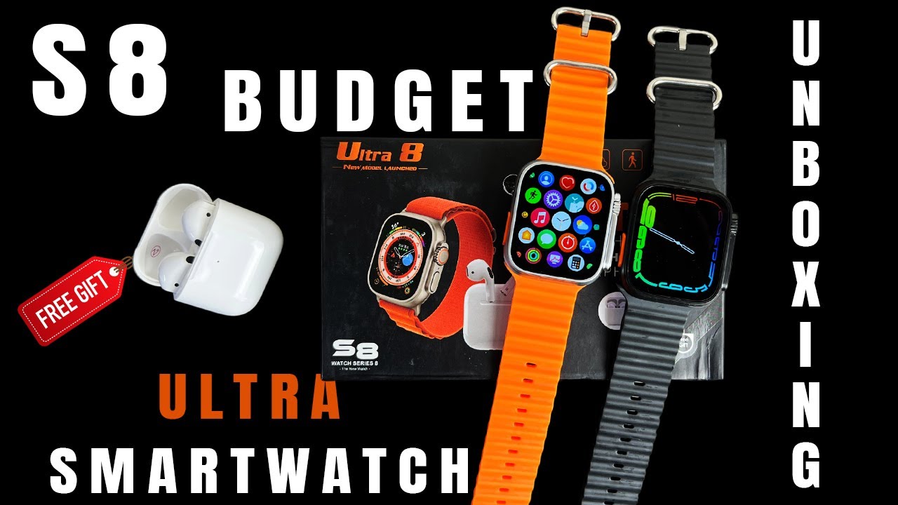 s8 ultra smartwatch unboxing & first impression😍😍🔥 /s8 ultra smartwatch ...